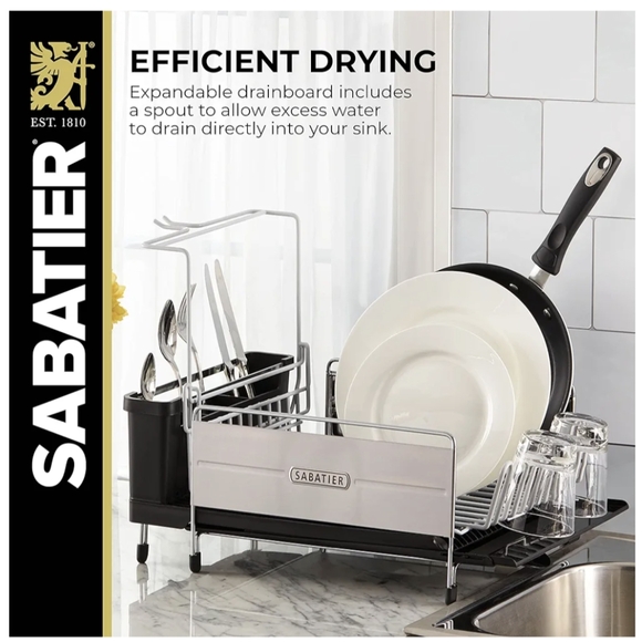 Sabatier | Kitchen | Sabatier Expandable Stainless Steel Dish Drying ...